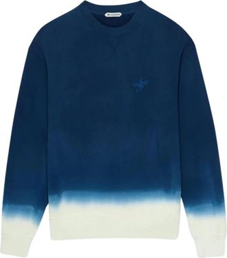 J.W.Anderson Homme, Sweatshirts et sweats &agrave; capuche, Bleu, Taille: L Dip Dye SweaT-shirt