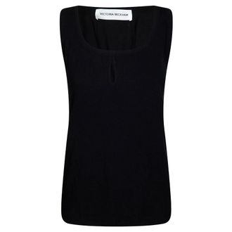 Victoria Beckham &Auml;rmellose Oberteile - - Tops - Damen - Schwarzk - S