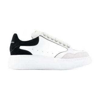 Alexander McQueen Womens Calfskin Oversized Sneaker White