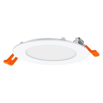Osram Downlight Slim 120mm, spot encastrable LED, 8W, blanc chaud 3000K, 550 lumens, design fin, IP20, installation facile pour salons et couloirs