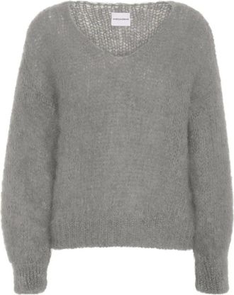 Americandreams Americandreams, Femme, Pulls, Gris, Taille: 44 FR Milana LS Mohair Knit