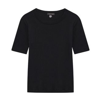 Anine Bing Femme, Tops, Noir, Taille: 38 FR Sixtine Tee Manches Courtes