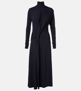 Victoria Beckham Robe midi asym&eacute;trique