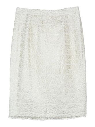 Freda gold and white niamh lace pencil skirt Size L