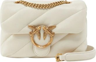 Pinko Pinko, Femme, Sacs, Blanc, Taille: ONE Size Mini Love Bag Puff