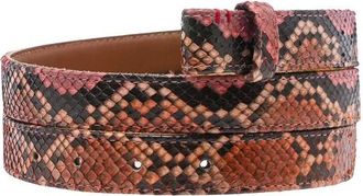 CLARIS VIROT Femme, Accessoires, Rose, Taille: M Baby Ceinture Python Terracotta