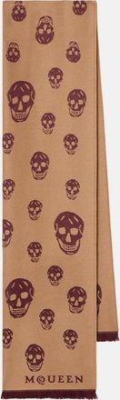 Alexander McQueen Schal Skull aus Woll-Jacquard