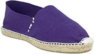 Desconocido Espadrilles classiques en toile avec semelle en jute, violet, 37 EU