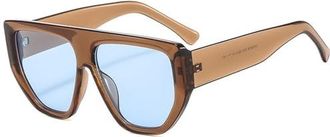 Generic Lunettes De Soleil Carr&eacute;es &Agrave; Grande Monture For Hommes Et Femmes, Id&eacute;ales For Les Activit&eacute;s Plein Air, Vacances Le Sport(Blue)