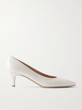 Gianvito Rossi Escarpins En Cuir Verni Amelia 55 - Blanc