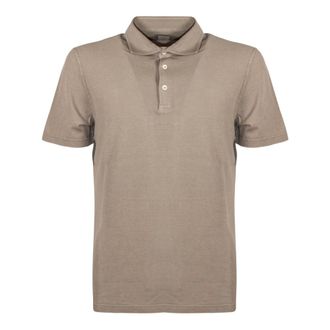 Fedeli Homme, Tops, Beige, Taille: XL Polo en Piqu&eacute; de Coton