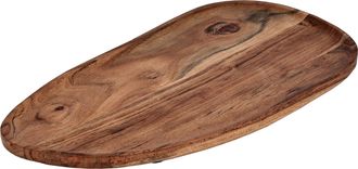 Eglo LIVING Dekoschale Forleyet, Schale zum Dekorieren, Dekoteller organisch geformt, Tablett aus Holz in Natur, Holzteller 40 x 21 cm