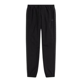 Fred Perry Slim-Fit Hose mit Kordelzug und Laurel Crown-Detail - - Trousers - Herren - Schwarzk - XS