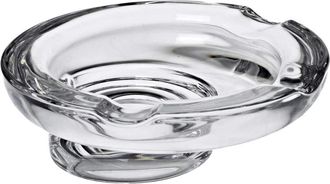 Cristalica Ascherschale Aschenbecher Fuß Wandmontage 10,5 cm Kristallglas