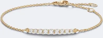 David Yurman Armband Petite Pav&eacute; mit 18kt Gelbgold und Diamanten