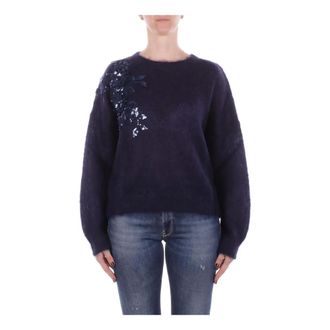 Blugirl Damen, Strickwaren, Blau, MGr&ouml;&szlig;e