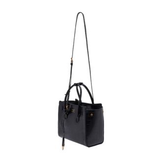 Balenciaga Womens Hampton Tote Black Calfskin