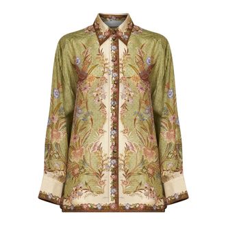 Zimmermann Femme, Blouses et Chemises, Multicolore, Taille: 42 FR Indra Chemise Ample