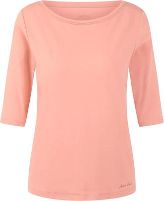 Marc Cain Femme, Tops, Beige, Taille: 44 FR T-shirt manches trois-quarts avec garniture d&eacute;corative