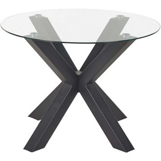 Beliani Esstisch OTIUM Schwarz 100 cm 100 cm