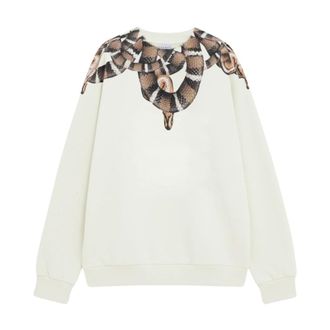 Marcelo Burlon Herren, Sweatshirts & Hoodies, Beige, XSGr&ouml;&szlig;e