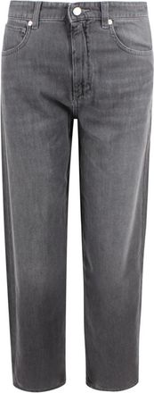 Max Mara Femme, Jeans, Gris, Taille: 44 FR Jean coupe barrel