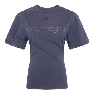Courr&egrave;ges T-Chemises - Femme - Tops - Bleu - Taille: 42 FR
