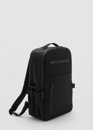 Mango Mehrzweckrucksack mit Taschen schwarz - Herren - Einheitsgr&ouml;&szlig;e - MANGO MAN