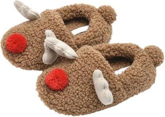 Beaupretty Pantoufles dInt&eacute;rieur Chaudes pour Femmes Semelle Antid&eacute;rapante Taille 36-37 Couleur Marron Mod&egrave;le Adulte Chaussures dHiver Confortables pour Maison e