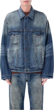 Acne Studios Homme, Vestes, Bleu, Taille: L/Xl Robert Denim Jacket