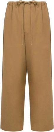 Moschino Femme, Pantalons, Beige, Taille: 40 FR Pantalon en Twill de Coton