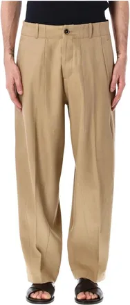 Nine In The Morning Homme, Pantalons, Brun, Taille: XS Damiano Pleated Pant