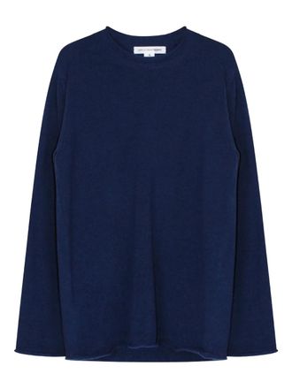 Comme Des Gar&ccedil;ons Pullover mit gerolltem Saum - Blau