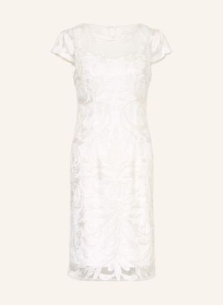 Apart Etuikleid Mit Mesh weiss