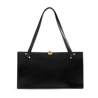 Versace Severine Leder Tote - - Bags - Damen - Schwarzk - ONE SIZE