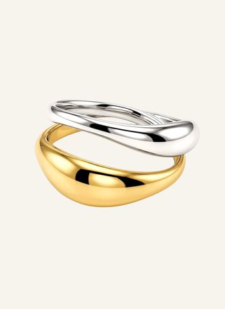 Pompidou Ringe Chubby Two Tone In One By Glambou gold