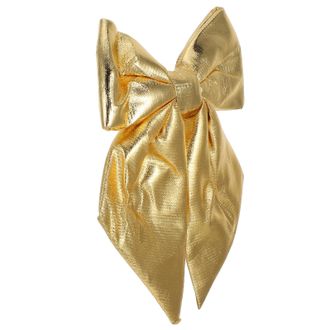 Garneck Garneck Goldene Gro&szlig;e Stoffschleife 26X19cm als Weihnachtsbaumspitze und Baumschmuck Weiche Farbechte Selbstgemacht Weihnachtsschleife f&uuml;r Kr&auml;nze und 