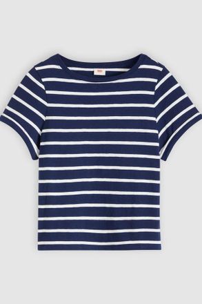 Levi's T Shirt Slub Julie - Femme - Bleu / Saint Stripe Peacoat Egret - M