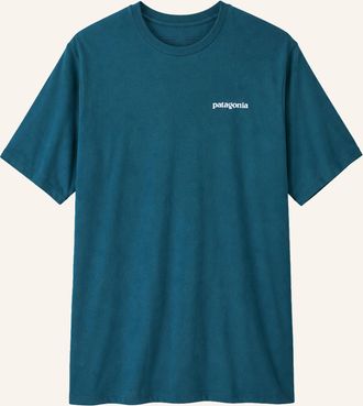 Patagonia T-Shirt P-6 Responsibili Tee blau