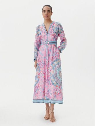 Hale Bob Sommerkleid with linen 4ZCA612M Rosa Regular Fit