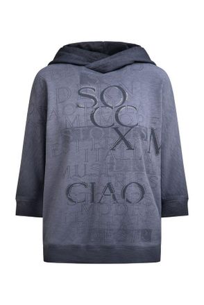 soccx Kapuzensweatshirt mit Fledermaus&auml;rmeln
