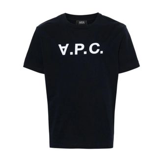 A.P.C. A.p.c. - Tee-shirt Femme Style D&eacute;contract&eacute; - Femme - Tops - Bleu - Taille: 38 FR