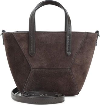 Brunello Cucinelli Femme, Sacs, Brun, Taille: ONE Size Duo Mini Bag