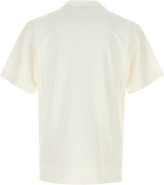 Burberry Logo-Embroidered T-Shirt - White