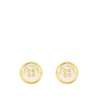 Marc Jacobs Messing Knopf Stud Ohrringe - - Accessories - Damen - Gelb - ONE SIZE