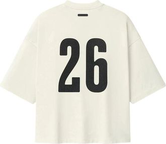 Fear of God Logo-Print Cotton T-Shirt - White