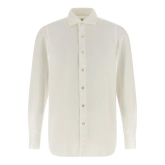 Finamore Homme, Chemises, Blanc, Taille: 2XL Chemise Gaeta