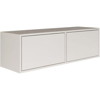 Selsey Selsey - Framme - h&auml;ngendes TV-Board mit zwei Klappen, Wei&szlig;, 100 cm