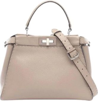 Fendi Sac &agrave; main vintage Pre-owned - Femme - Pre-owned - Beige - Taille: ONE Size