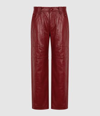 Isabel Marant Pantalon Valka Deep Red, D&eacute;fil&eacute;
